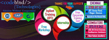 Codebind Technologies, Chennai: Inplant Training-Civil, Inplant Training-IT, Inplant Training ...